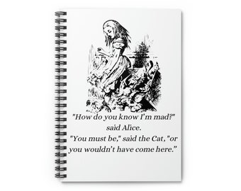 Vintage Alice in Wonderland Notebook Lewis Carroll Alice in - Etsy