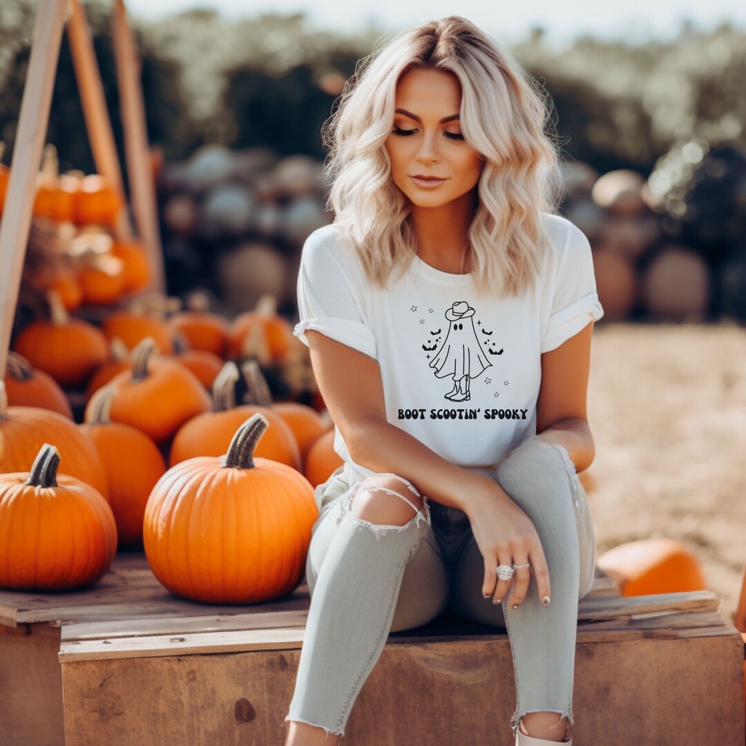 Boot Scootin' Spooky Ghost Retro Western Comfort Colors Tshirt - Etsy