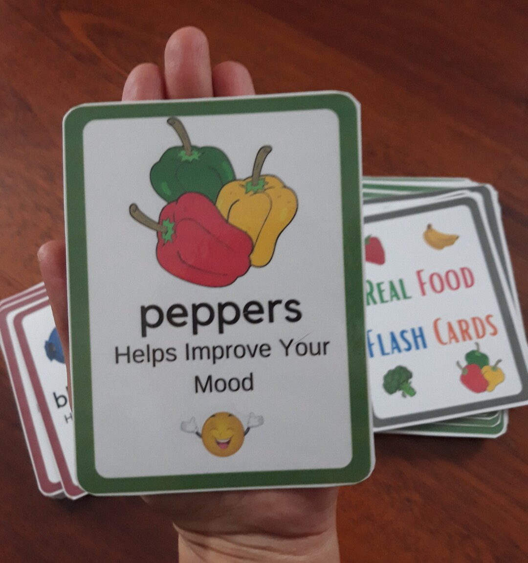 Fruit and Vegetable Printable Flash Cards - Etsy