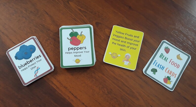 Fruit and Vegetable Printable Flash Cards - Etsy