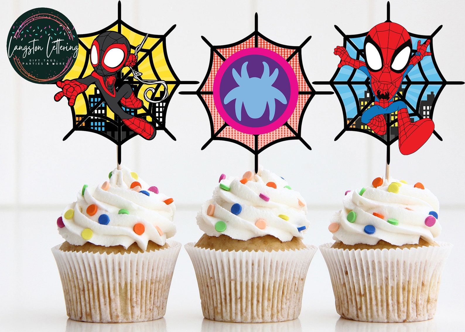 Printable Spidey & Friends Cupcake Toppers Spidey Birthday - Etsy