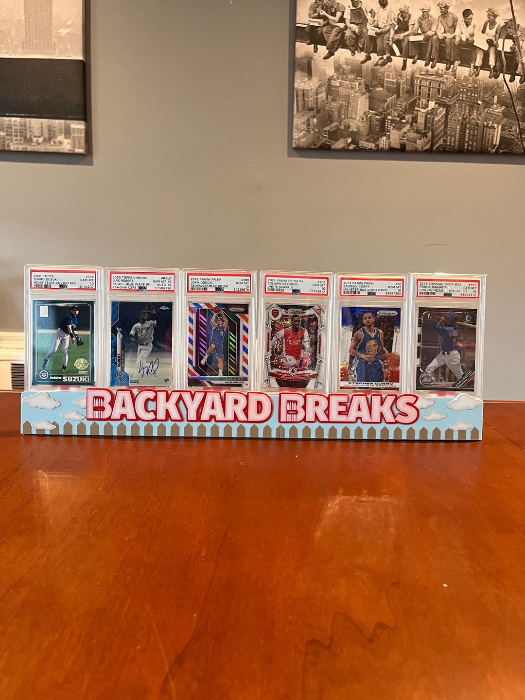 6 Card horizontal Custom Logo Card Stand, Sports Card Display, Trading ...