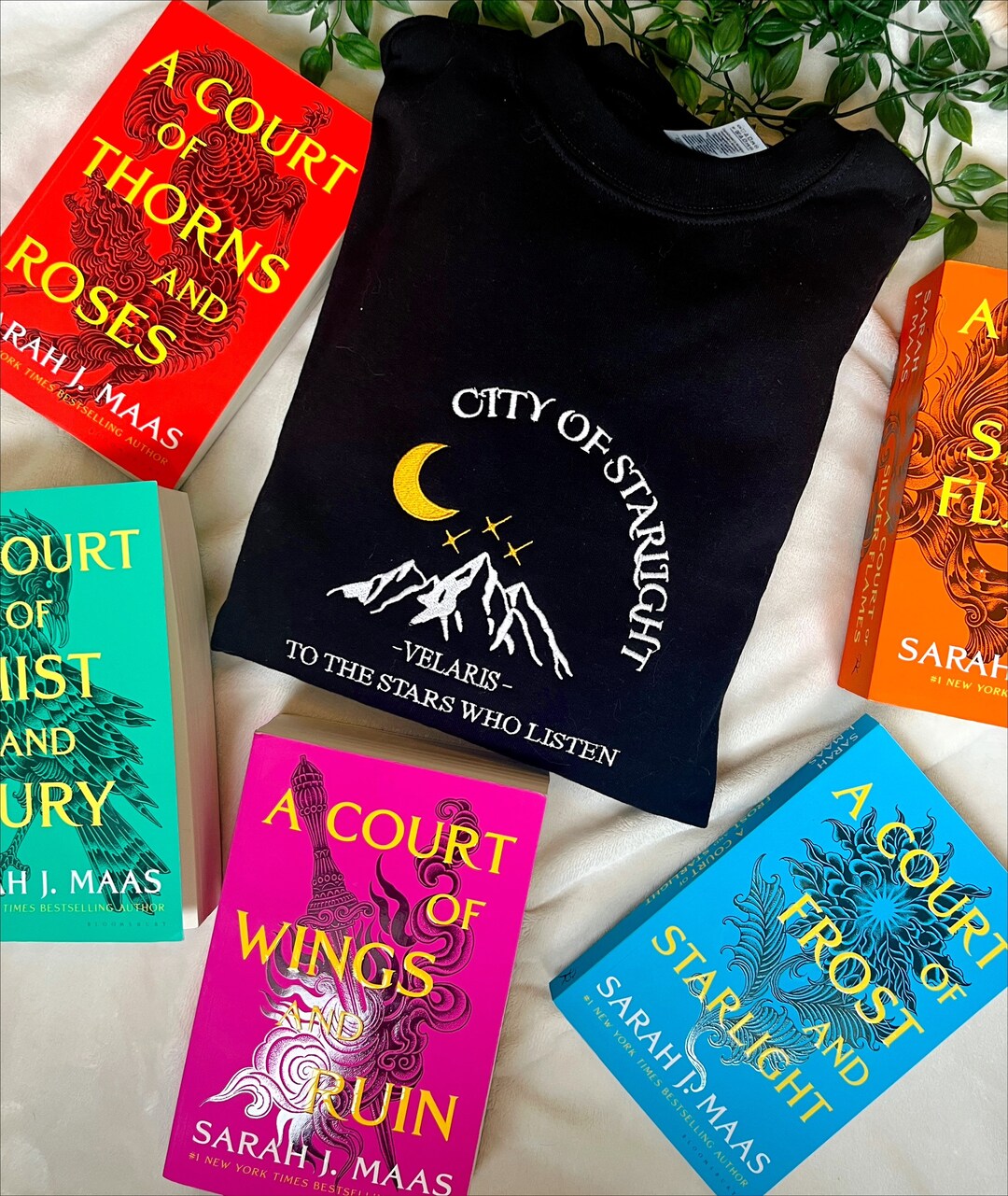 Velaris Embroidered Sweatshirt / LICENSED ACOTAR Merch / SJM Sweatshirt ...