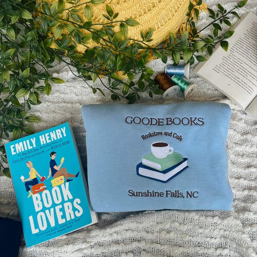 Goode Books Book Lovers Embroidered Crewneck Sweatshirt Book - Etsy