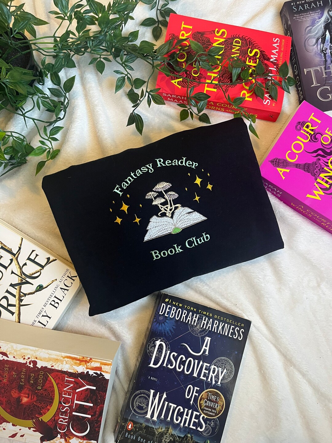 Fantasy Reader Book Club Sweatshirt / Embroidered Fantasy Sweatshirt ...