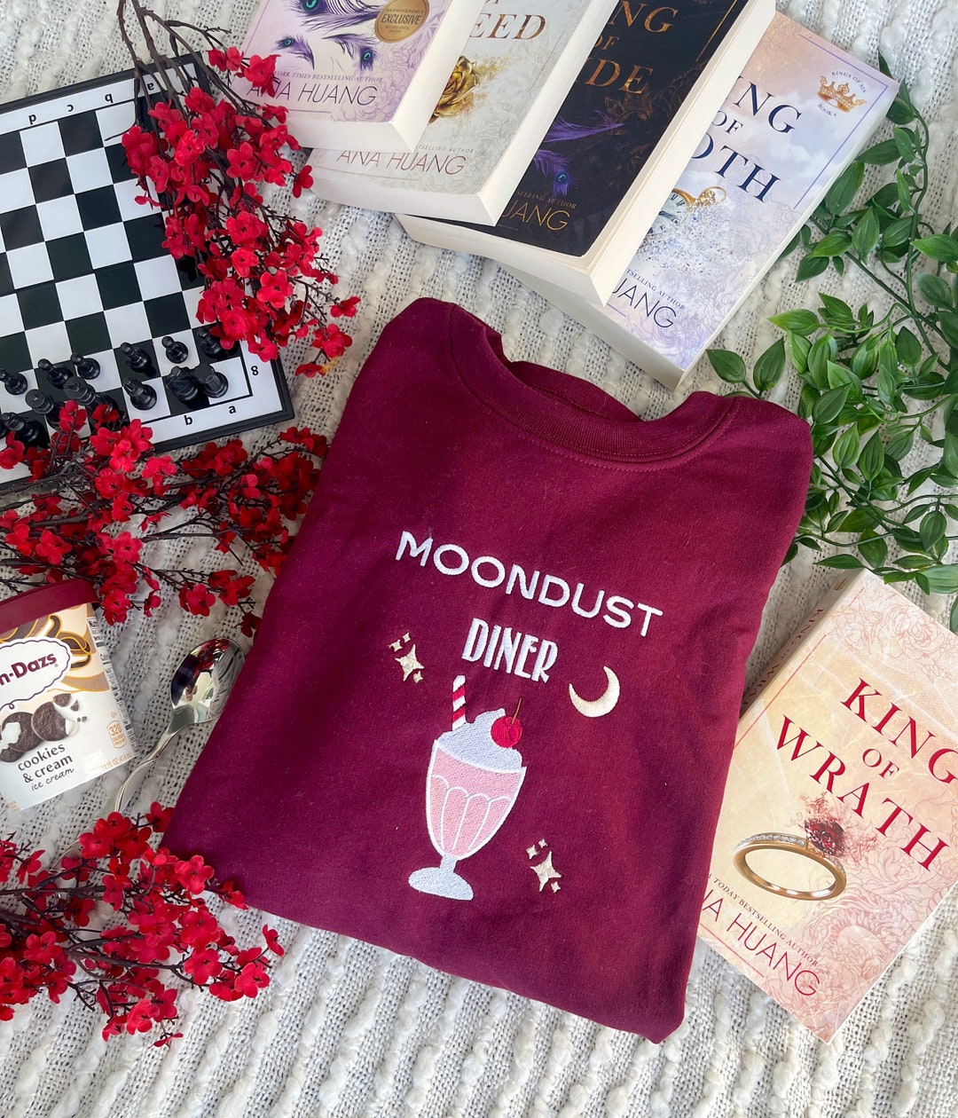 ANA HUANG™ Moondust Diner King of Wrath / Kings of Sin Series Merch / LICENSED Ana Huang Merch ...