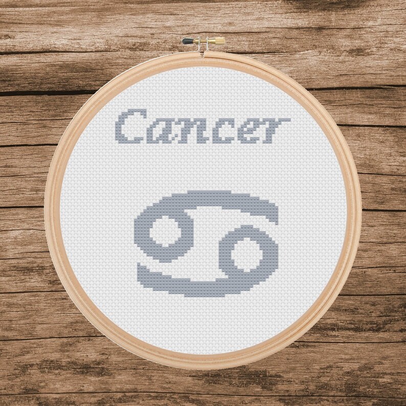 Cancer Zodiac Symbol **PDF Pattern Only** - Etsy