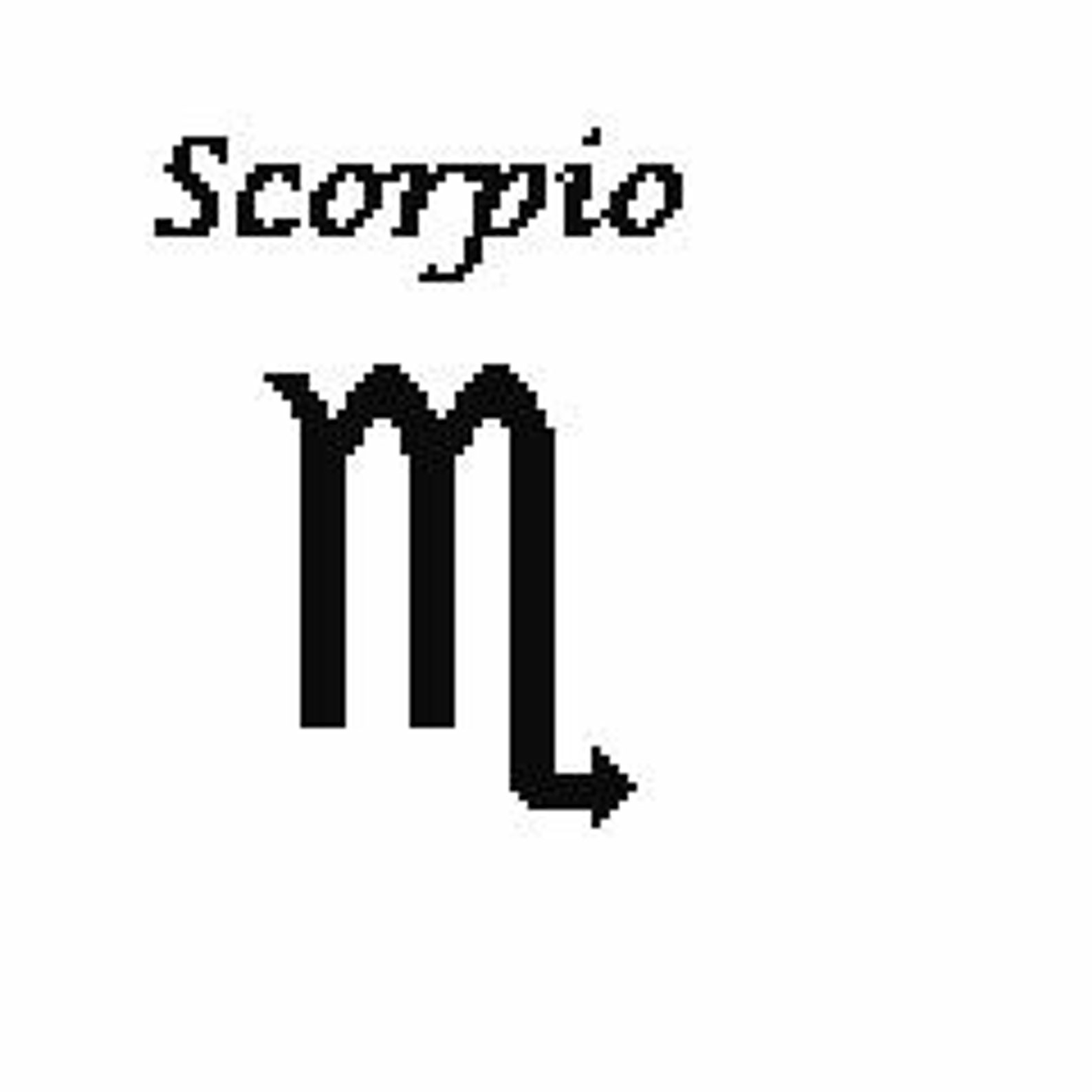 Scorpio Zodiac Symbol **PDF Pattern Only** - Etsy