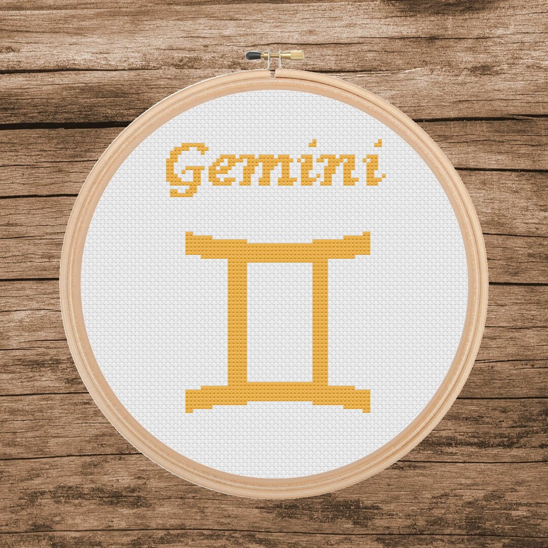 Gemini Zodiac Symbol **PDF Pattern Only** - Etsy