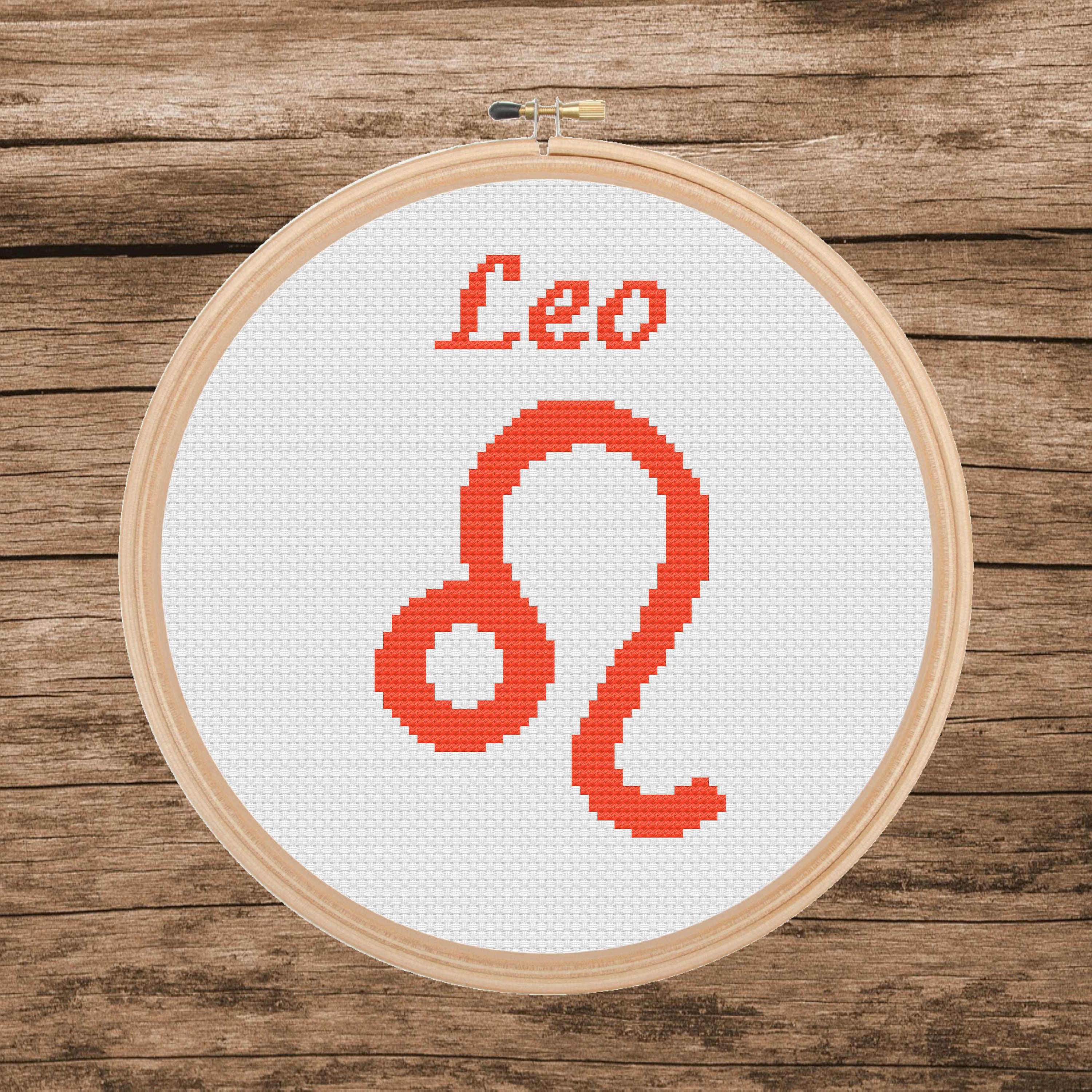 Leo Zodiac Symbol **PDF Pattern Only** - Etsy