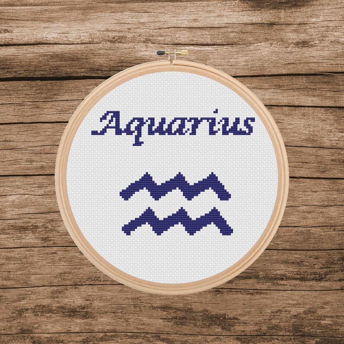 Aquarius Zodiac Symbol **PDF Pattern Only** - Etsy