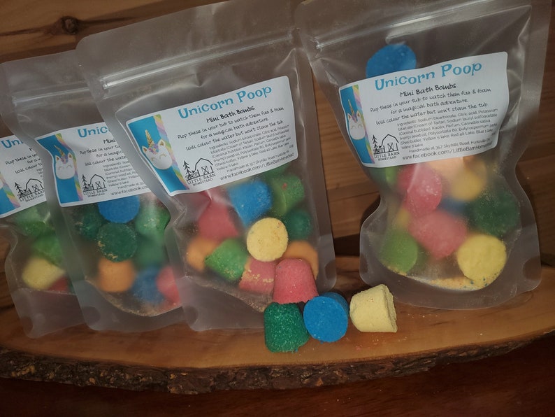 Unicorn Poop Mini Bath Bombs Bath Bombs for Kids Fun in the - Etsy