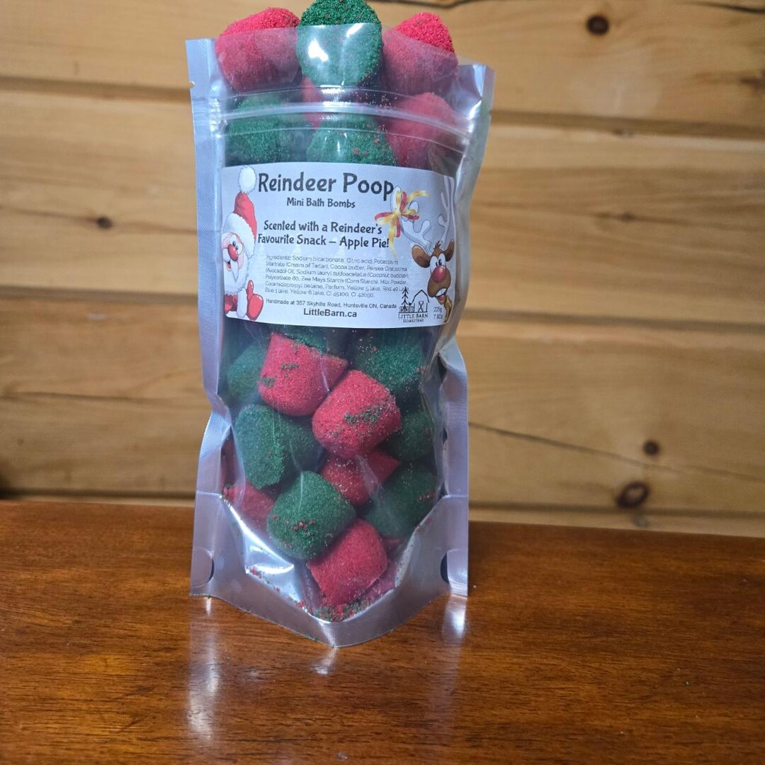 Reindeer Poop Mini Bath Bombs Christmas Gifts for Kids - Etsy