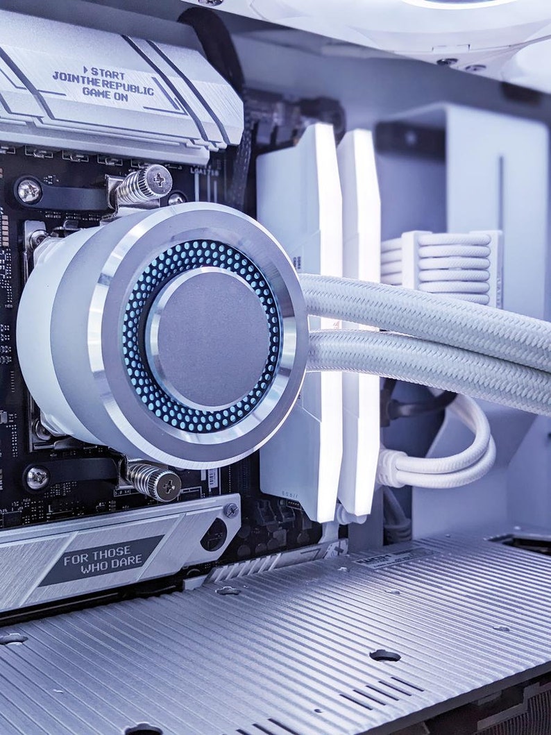 Gaming PC snow White 1TB SSD RTX 4060 Ryzen 5 White Gaming Computer 100 ...