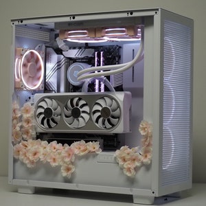 Gaming PC sakura by Optimist Streaming Ready Pink Floral PC - Etsy