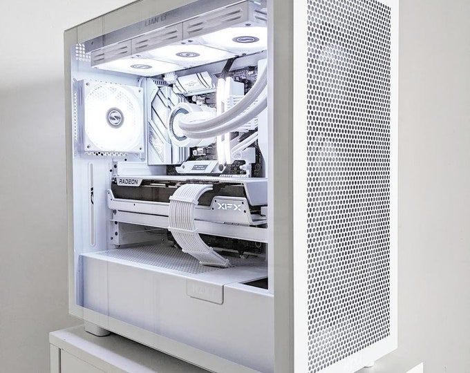 Gaming PC snow White 1TB SSD RTX 4060 Ryzen 5 White Gaming Computer 100 ...
