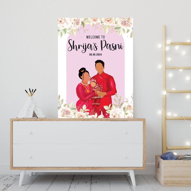 Nepali Pasni Welcome Poster: Rice Feeding Ceremony (digital Download ...