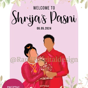 Nepali Pasni Welcome Poster: Rice Feeding Ceremony (digital Download ...