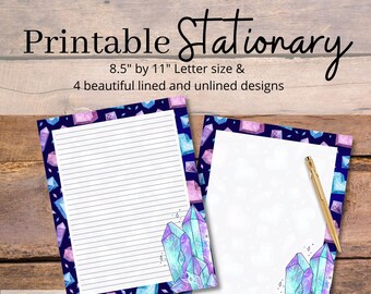 Lighthouse Lined Printable Writing Paper Downloadable Lined - Etsy