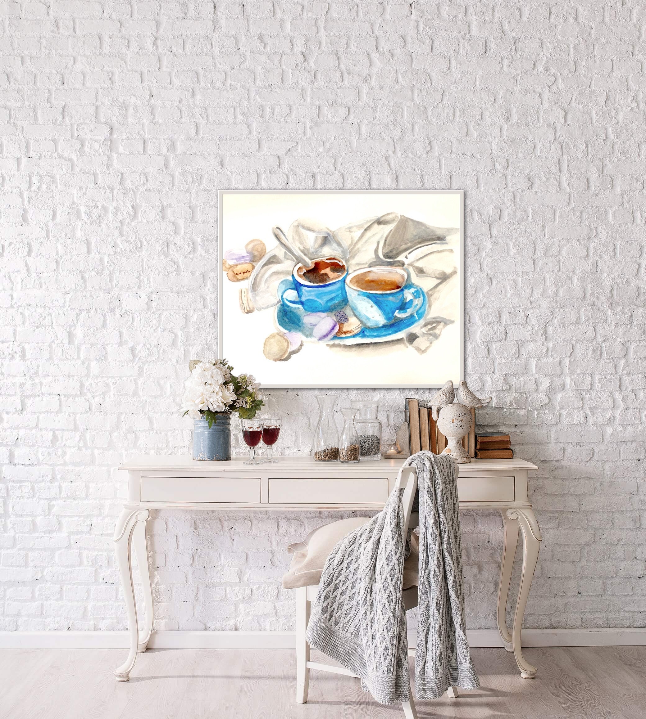 Coffee Shop Art, Still Life Painting, Watercolor Art Print - Etsy