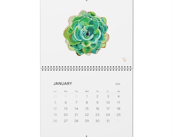 2025 US West Coast Watercolor Aquarelle Wall Calendar (for Orders in ...