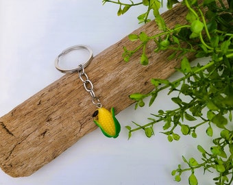 EAR of CORN COB Vegetable Solid Sterling Silver .925 Charm Pendant ...