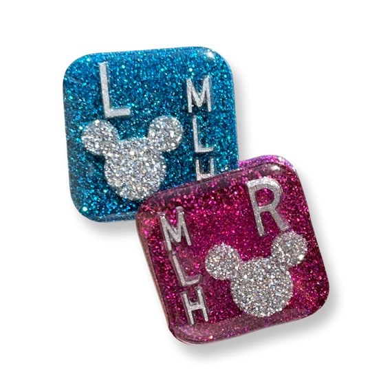 Mickey Mouse Inspired Glitter X-ray Markers With Initials 1 - Etsy