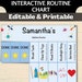 Bedtime Routine Editable Morning Routine Chart Editable Chore Checklist ...