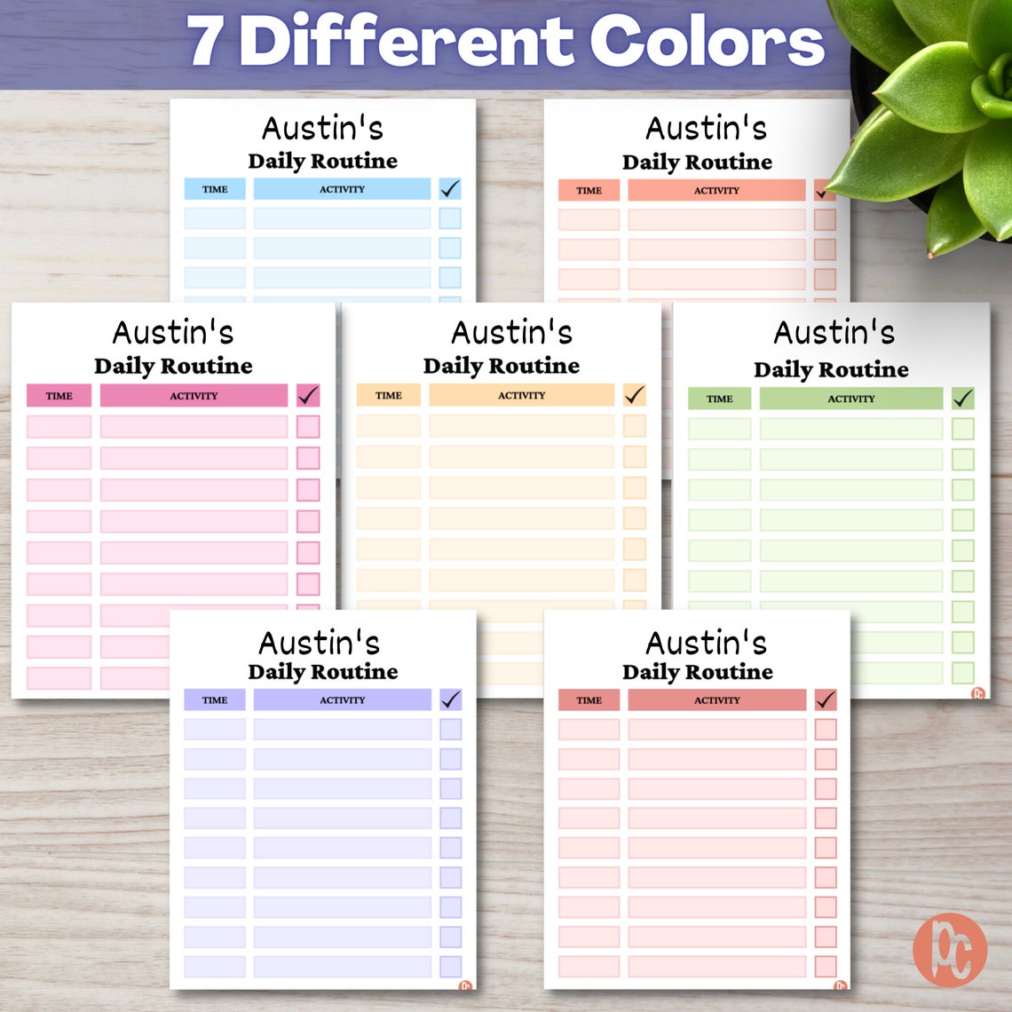 Customizable Daily Routine Checklist for Teens Editable Teen Daily ...