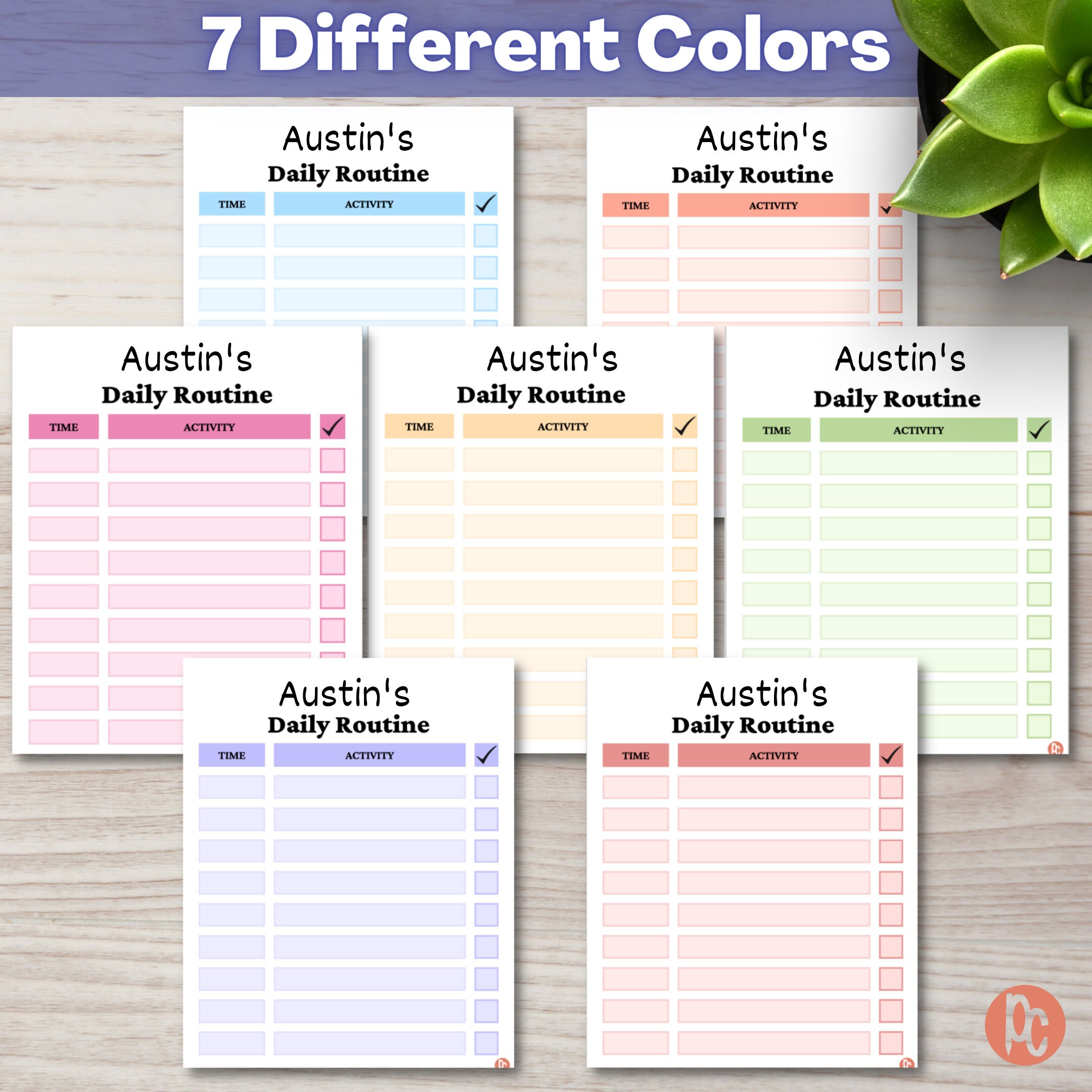 Customizable Daily Routine Checklist for Teens Editable Teen Daily ...