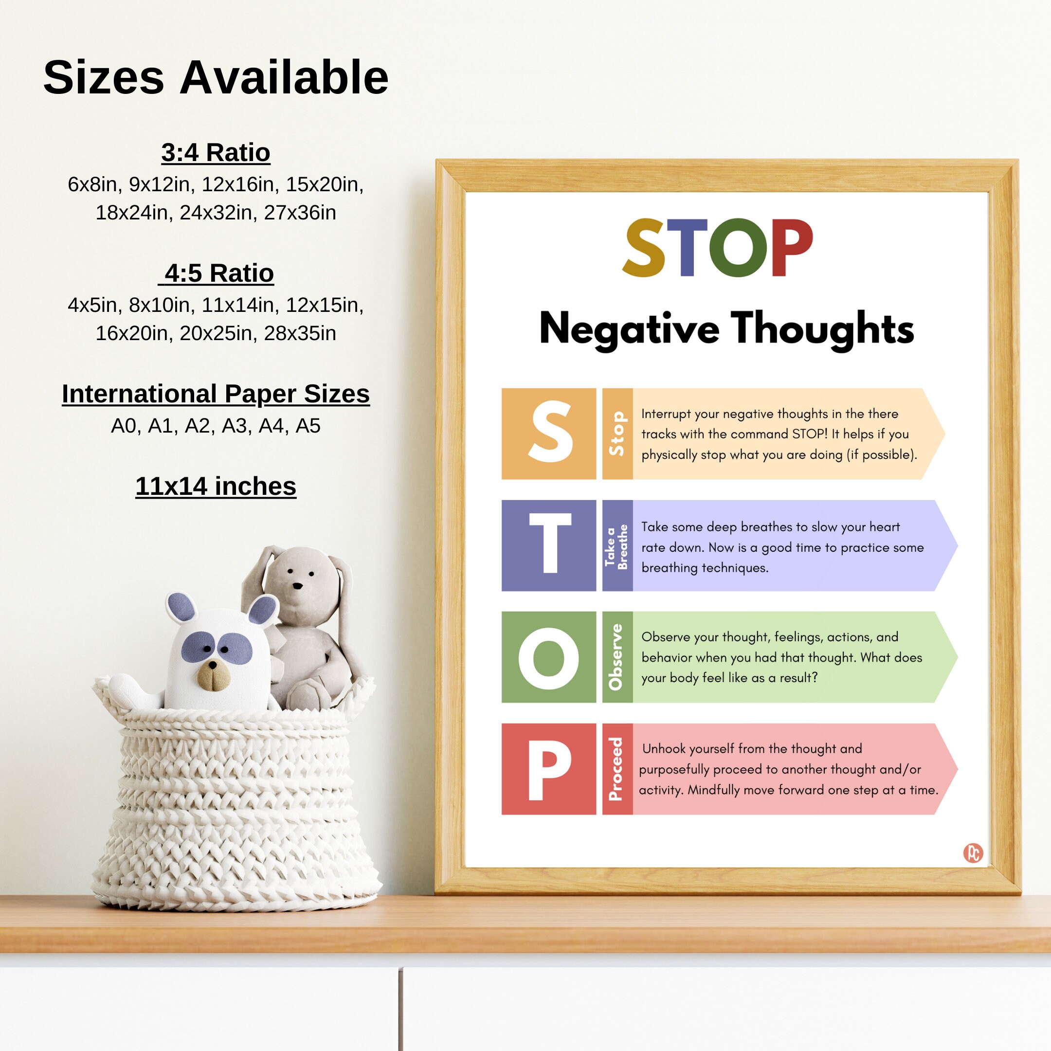 CBT Poster Calming Corner School Counselor Office Decor Therapy Office ...