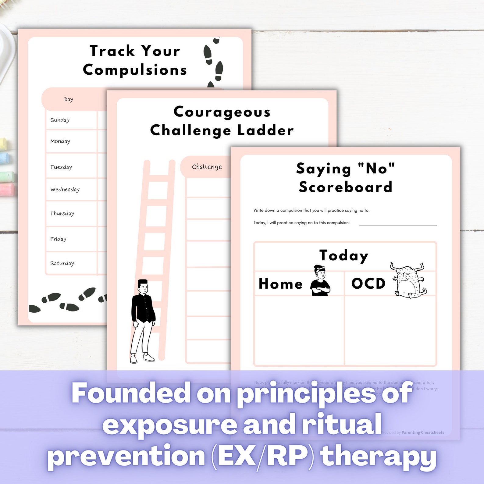 OCD Worksheets for Teens Teen OCD Tracker and Journal Pages OCD ...