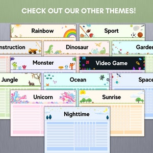 Printable Kids Reward Chart Daily Goal Tracker Positive Behavior ...