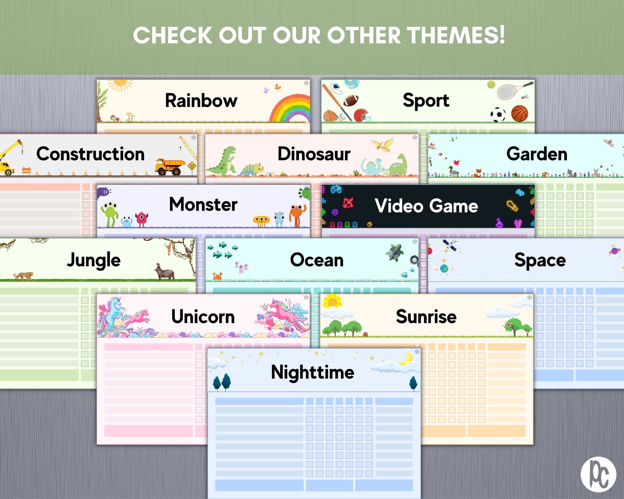 Printable Kids Reward Chart Daily Goal Tracker Positive Behavior ...