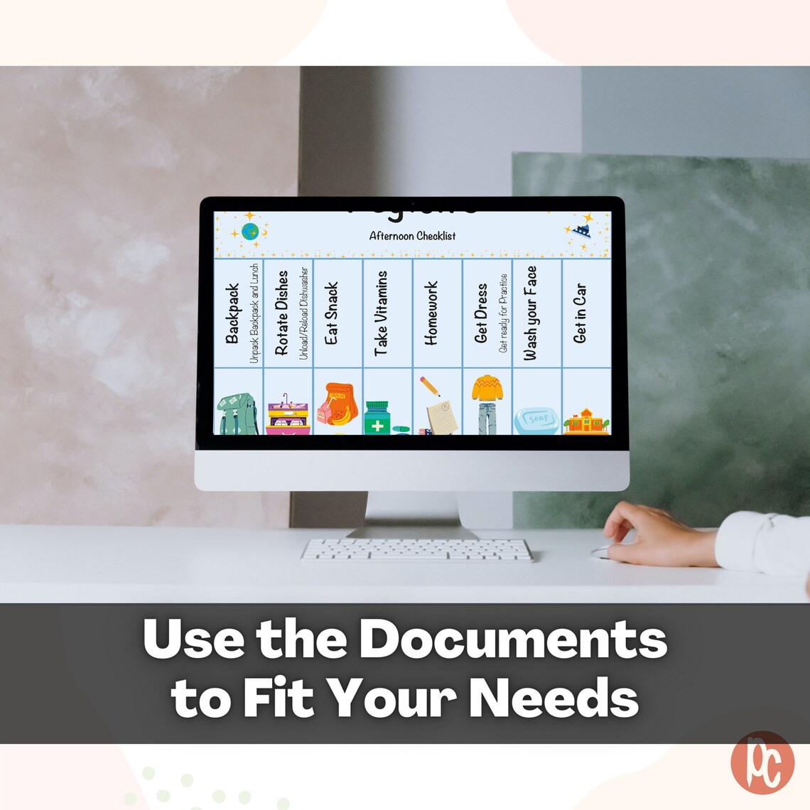 Bedtime Routine Editable Morning Routine Chart Editable Chore Checklist ...