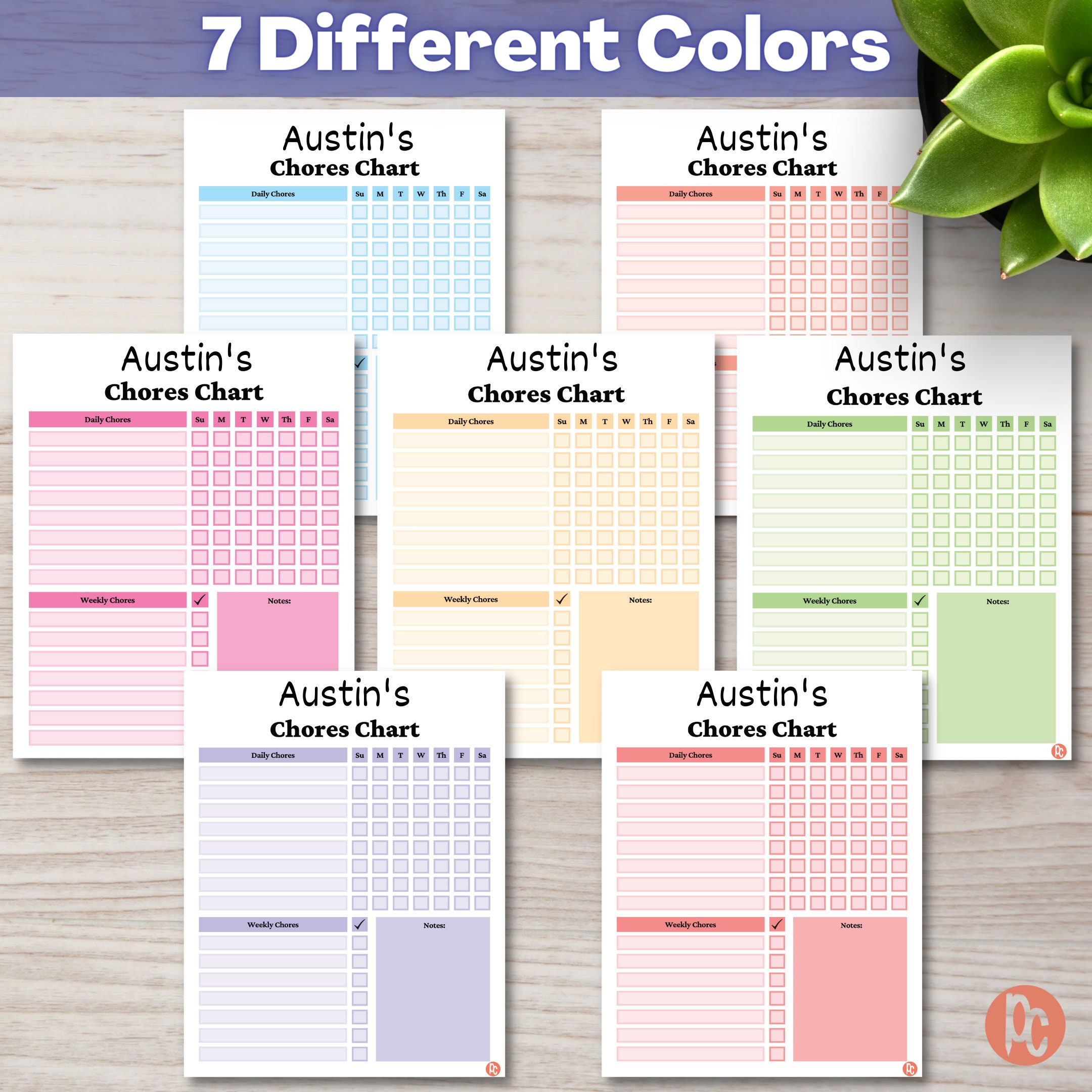 Personalized Chore Chart for Teens Teen Responsibility Chart Printable ...