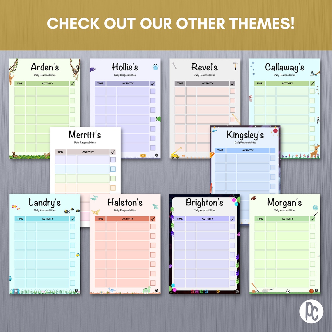 Kids Morning Routine Printable Kids Routine Kids Task Chart Visual ...