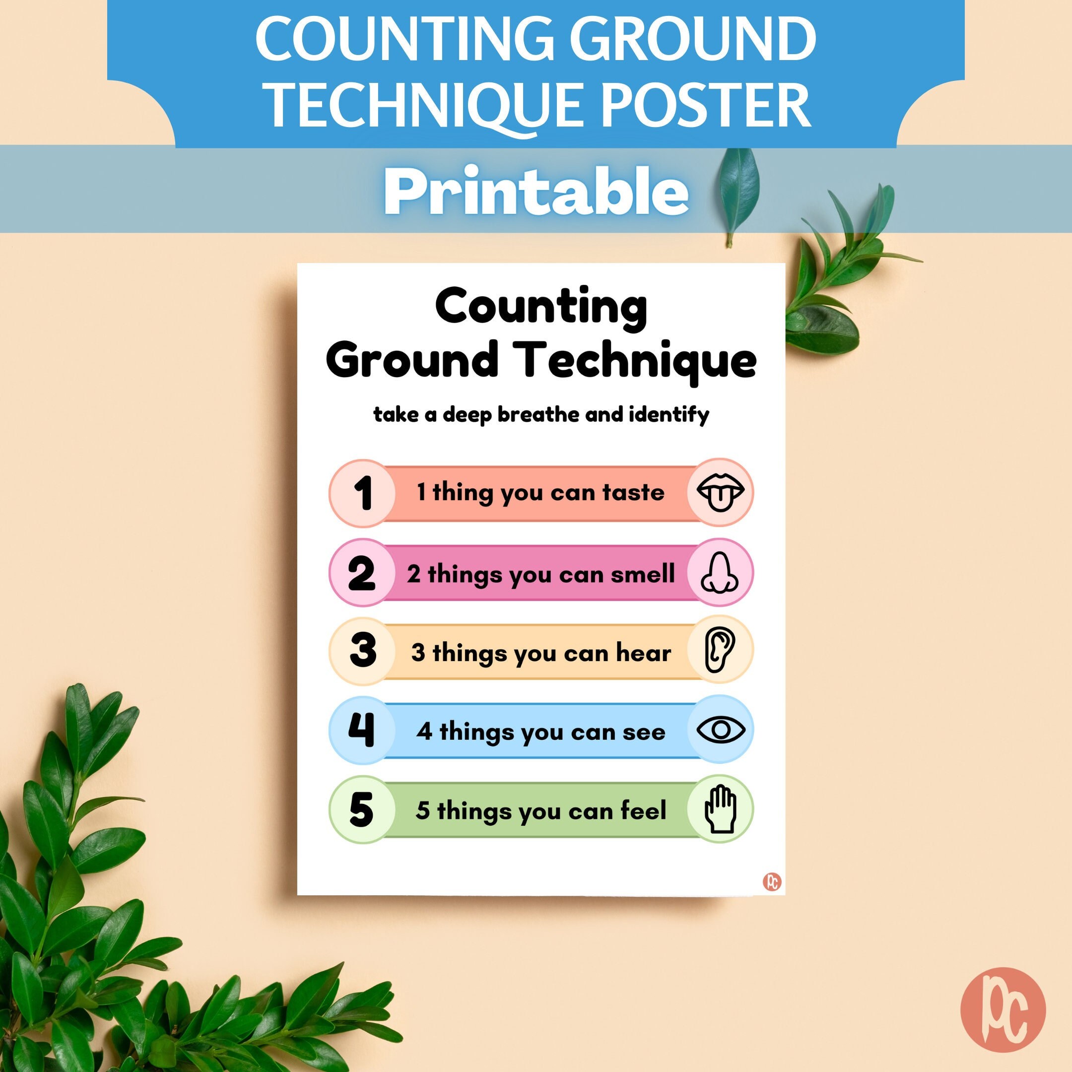 Coping Skill Poster Calming Corner Mental Health School Counselor ...