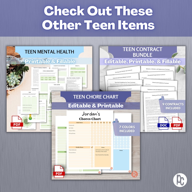 Customizable Daily Routine Checklist for Teens Editable Teen Daily ...