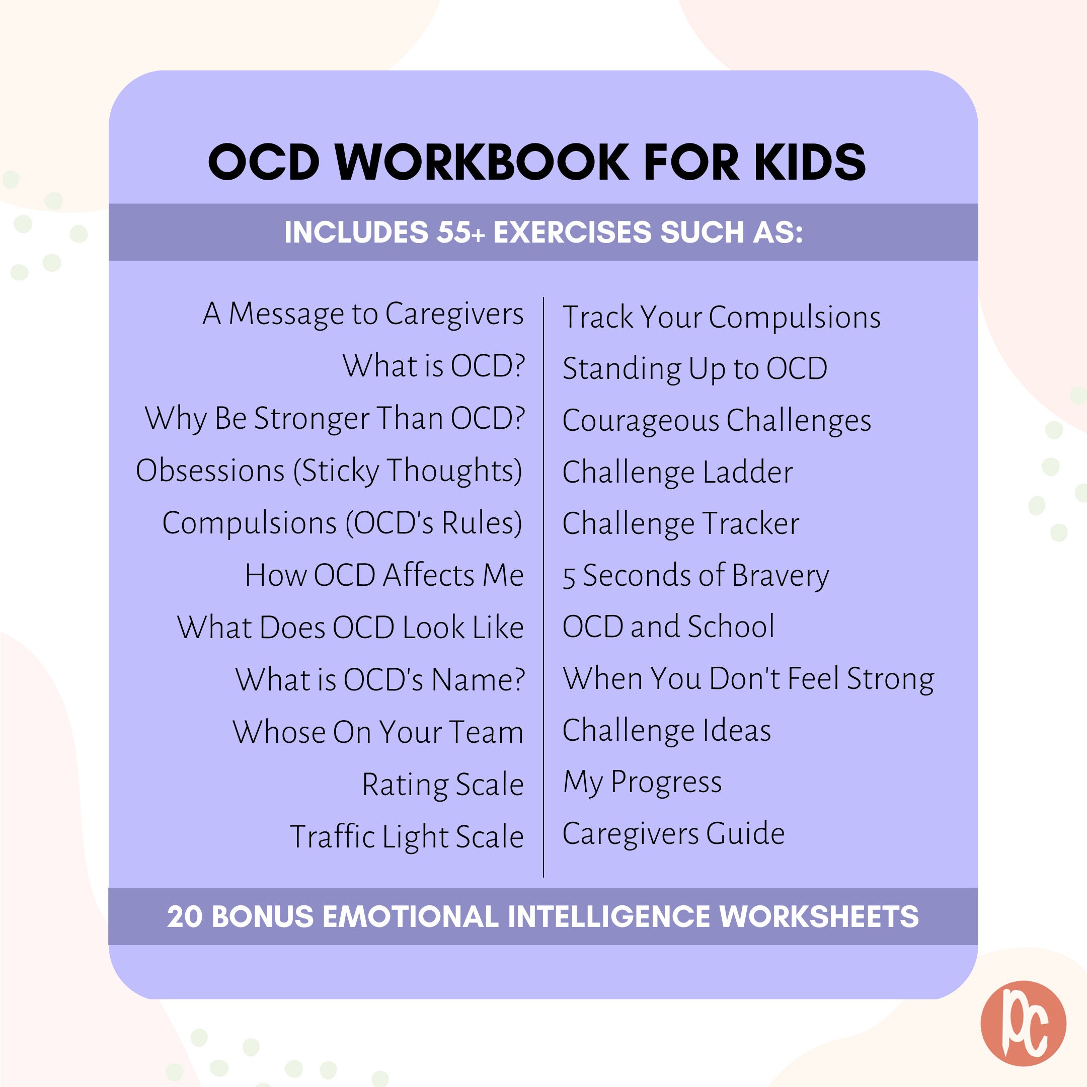 OCD Worksheets for Teens Teen OCD Tracker and Journal Pages OCD ...