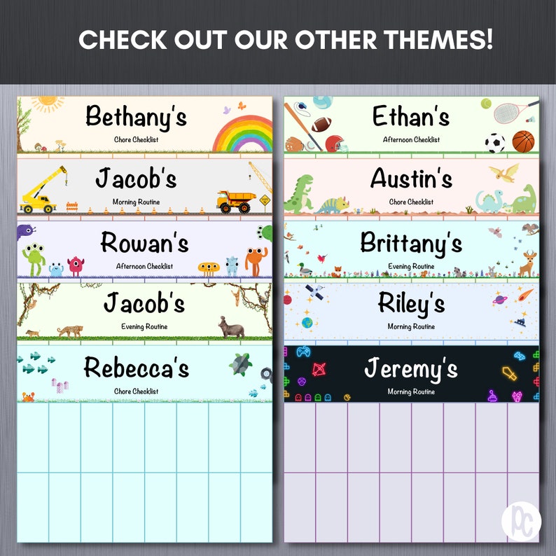 Bedtime Routine Editable Morning Routine Chart Editable Chore Checklist ...