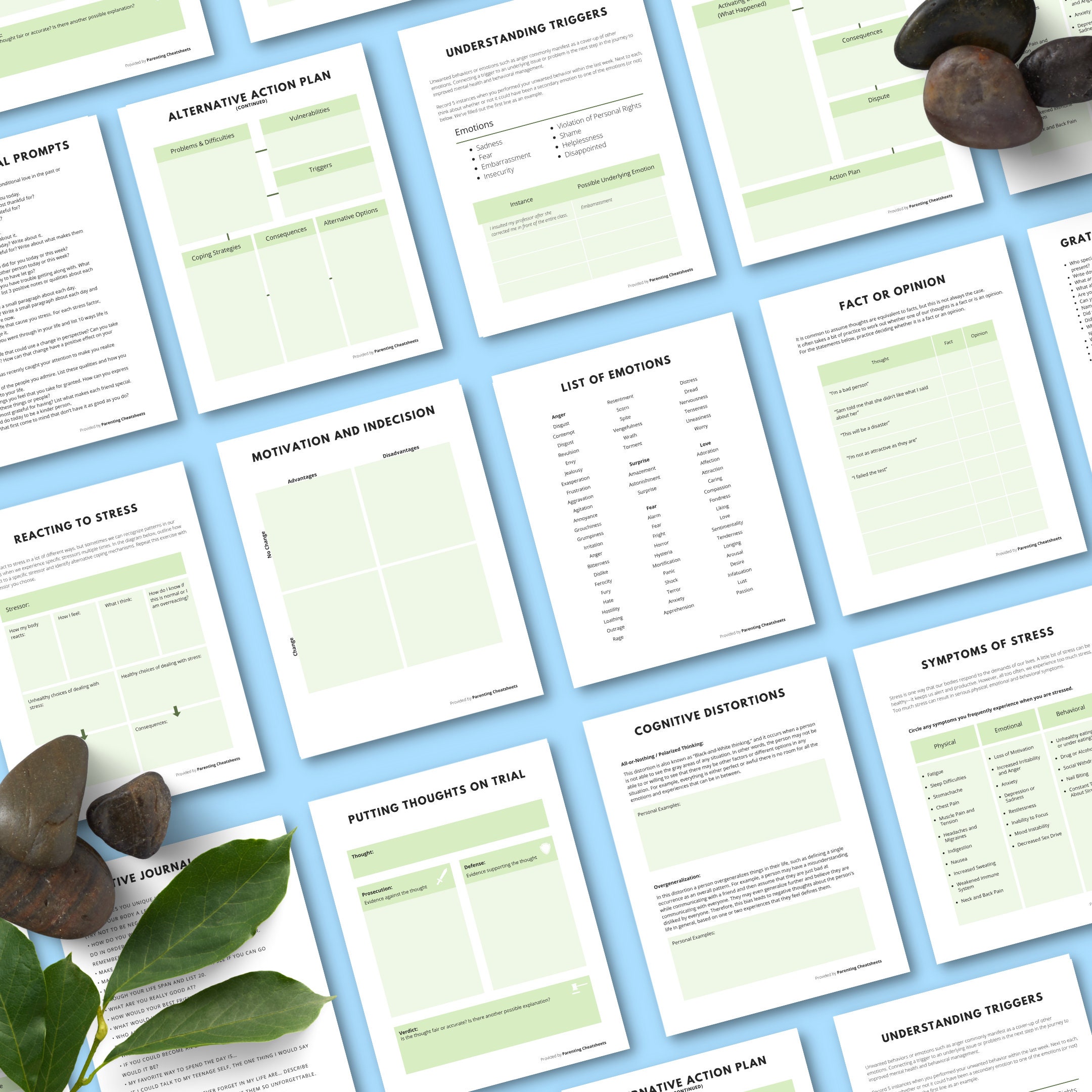 Well Being Worksheets Bundle Marriage and Family Therapy Tools Teens ...