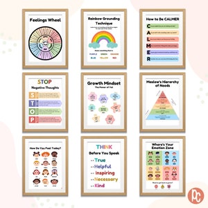 Calming Corner Bundle Kids Emotional Workbook Emotion Posters Emotion ...