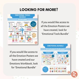 Calming Corner Bundle Kids Emotional Workbook Emotion Posters Emotion ...