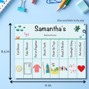 Editable Morning Routine Chart Bedtime Routine Printable Routine ...