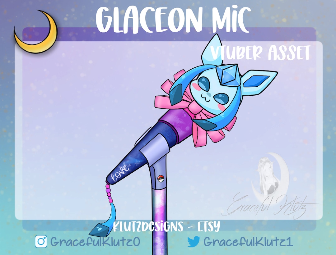 Glaceon Pride Mic Vtuber Asset - Etsy