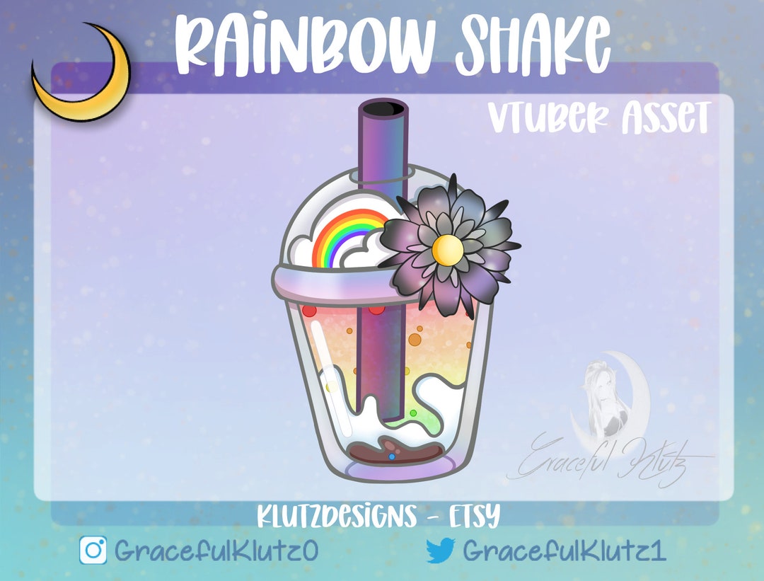Rainbow Shake Vtuber Asset - Etsy