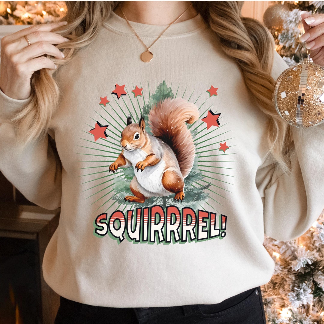 Squirrel Christmas Vacation Shirt, Christmas Sweater Squirrel, Funny ...