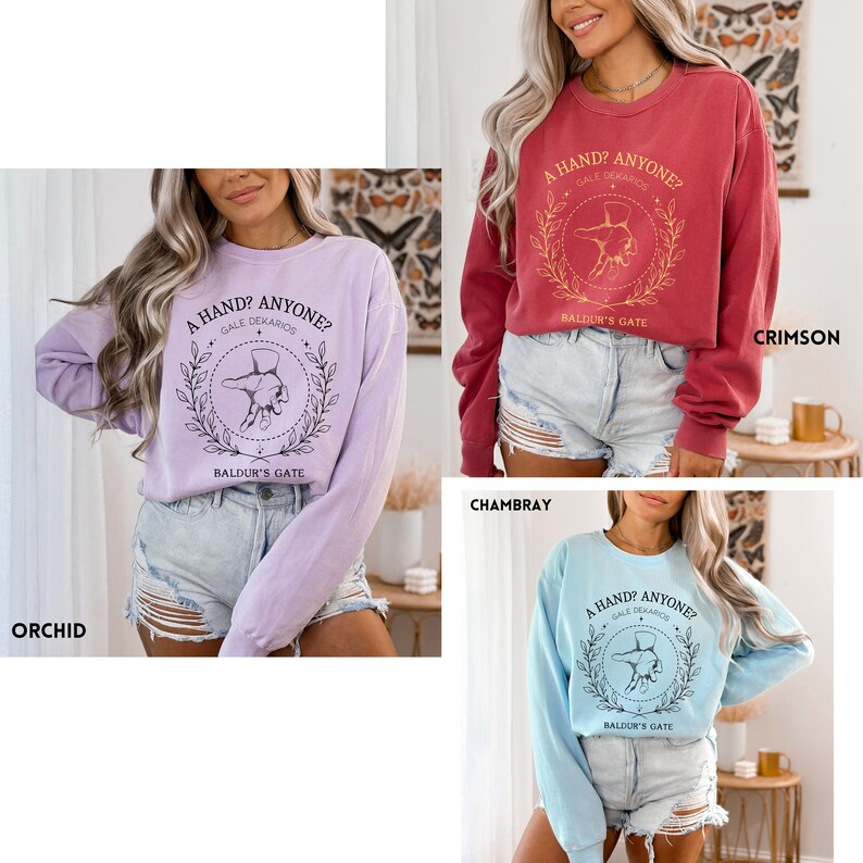 Gale Baldurs Gate 3 Sweatshirt, BG3, Gales Hand, Gale Approves ...