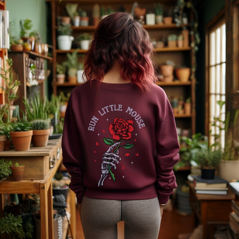 Run Little Mouse Sweatshirt, Haunting Adeline Sweater, Zade Meadows ...